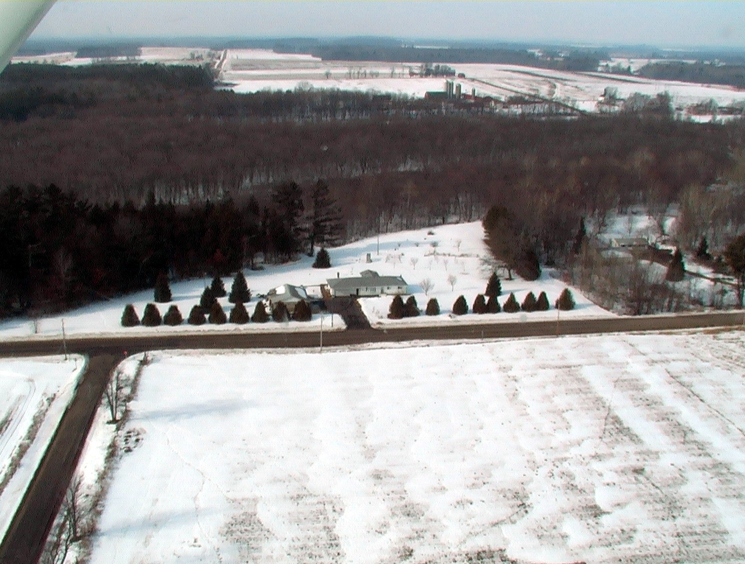 Flying Over Cedar Row