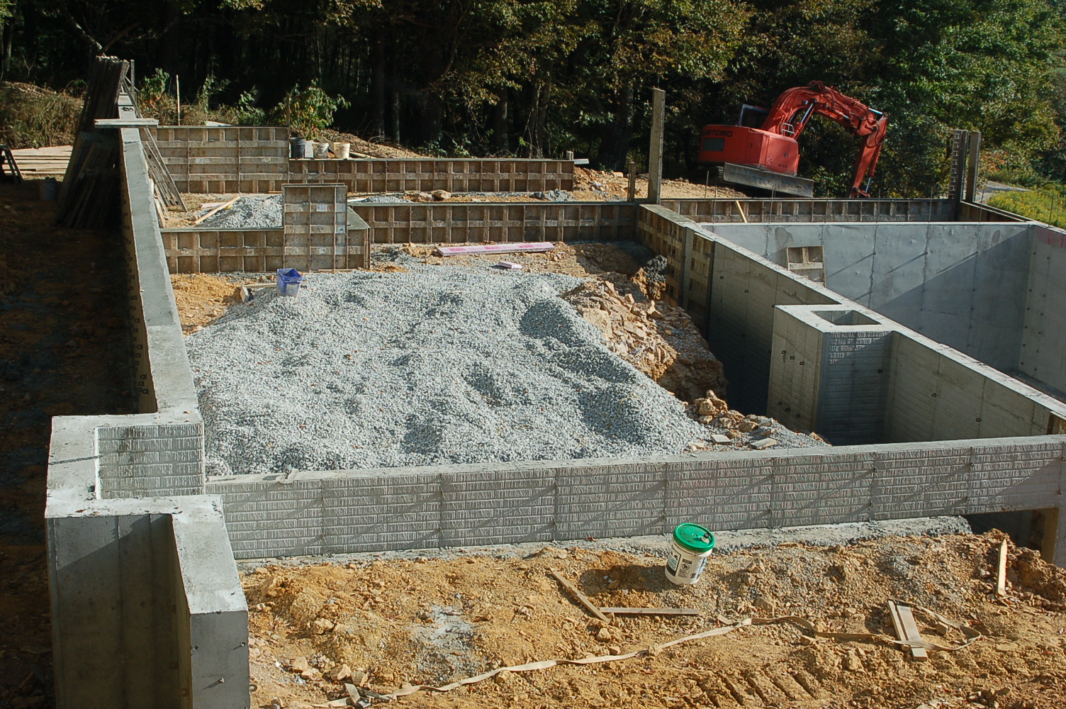 Completed Brick Foundation
